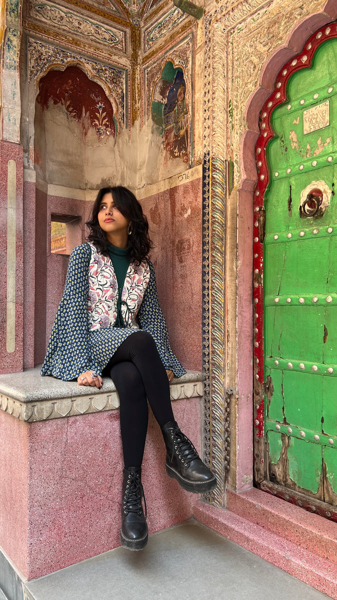 Gayle Cotton Quilted Vest – taru jaipur